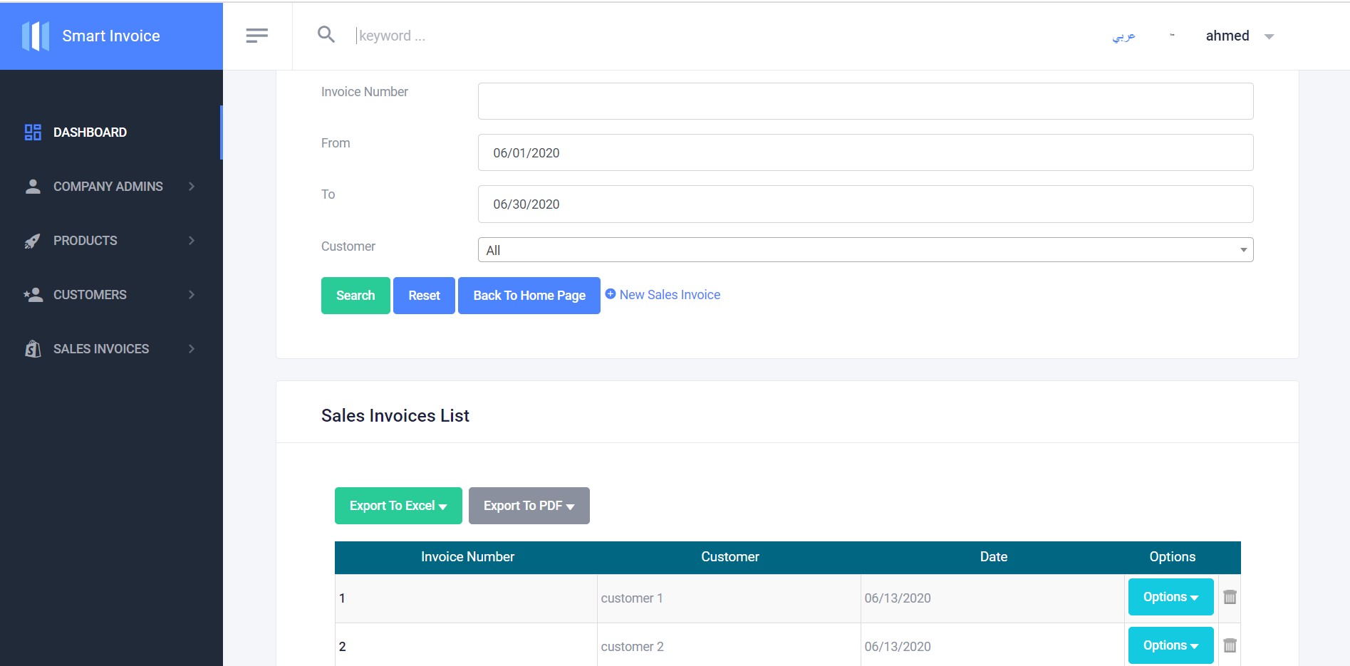 Smart Invoice .Net core 7 + User Management + Arabic Support + Full Source Code by afmelwekeel
